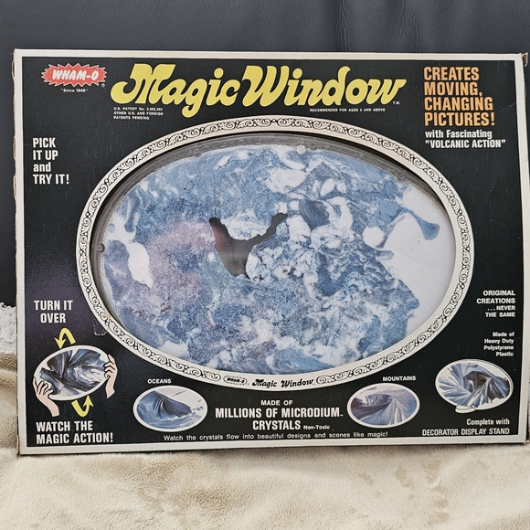 Wham-O | Other | Vintage 973 Whamo Magic Window Blue White Sand Toy In ...
